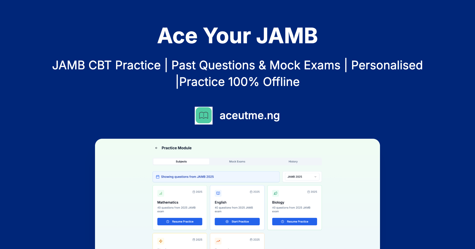 JAMB CBT Practice | Authentic Past Questions & Mock Exams |AI ...